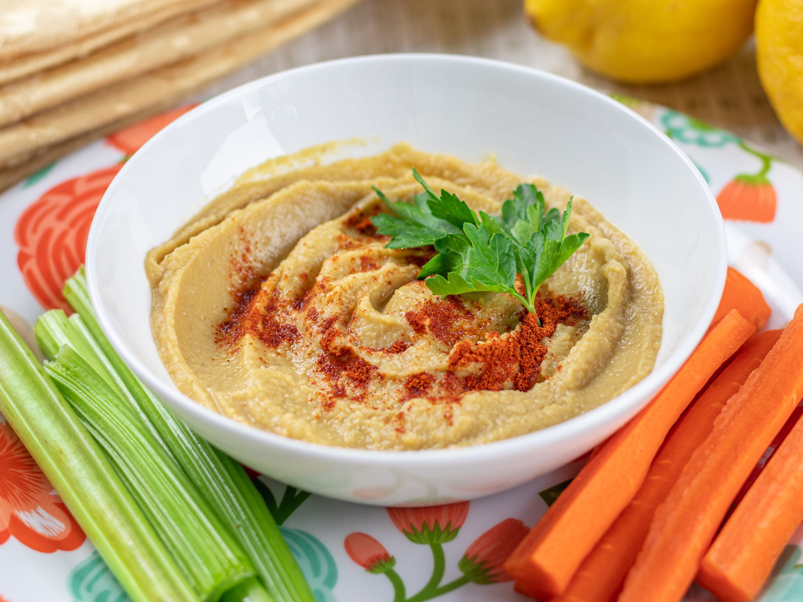 LOW-FAT HUMMUS (TAHINI AND OIL-FREE) - Simple Veganizer