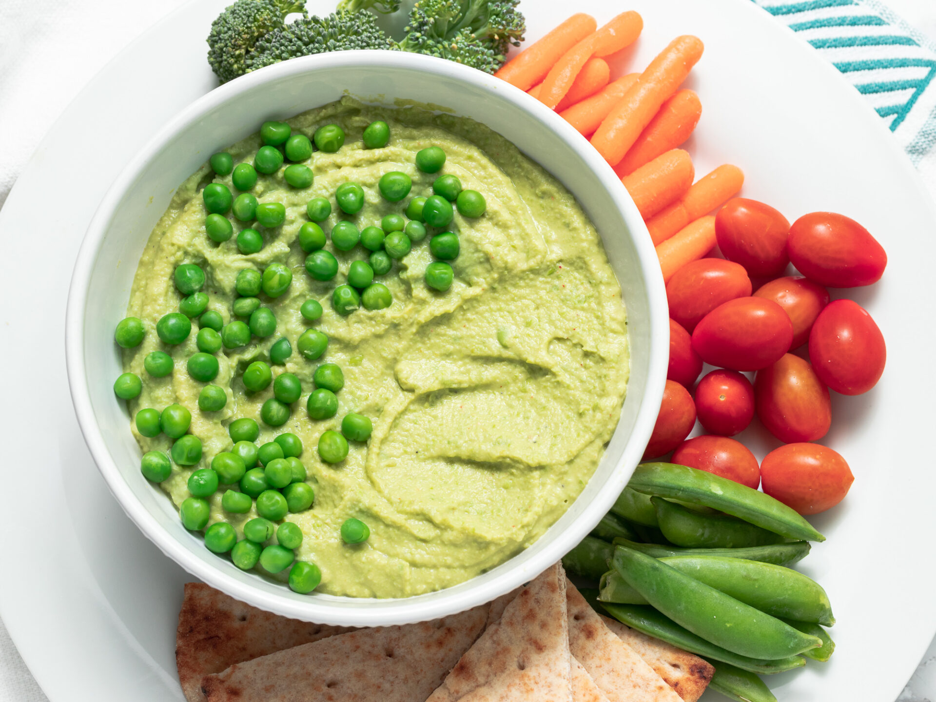 OIL-FREE GREEN PEA HUMMUS - Simple Veganizer