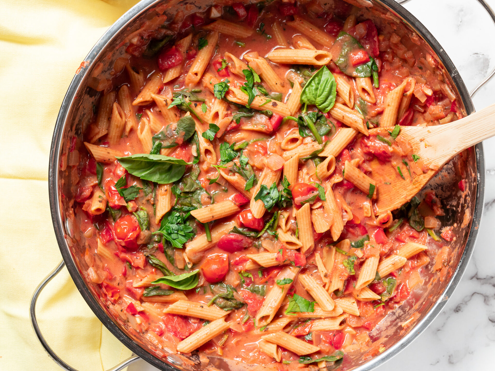EASY TOFU TOMATO PASTA RECIPE (VEGAN, WFPB) - Simple Veganizer